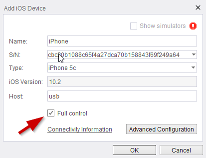 Connecting real iOS & Android Device to Appium Studio